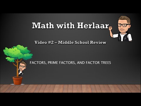 Foundations of Math 9 with Mr. Herlaar: Factors, Factor Trees, and Primes Factors