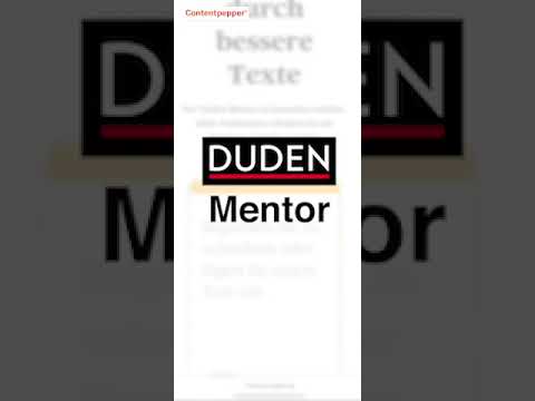 #Shorts: Duden Mentor