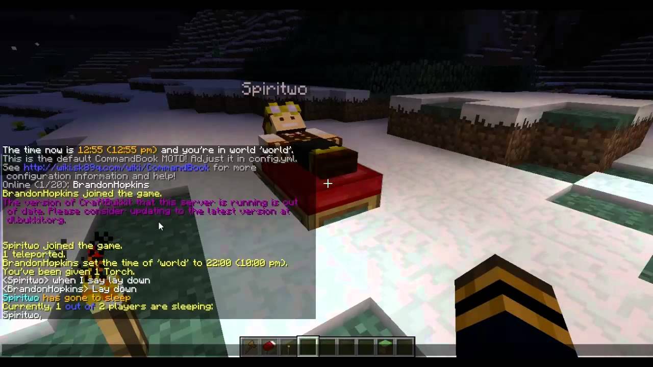 Bukkit Plugin Tutorial: SleepNotify - Sleep Notifications