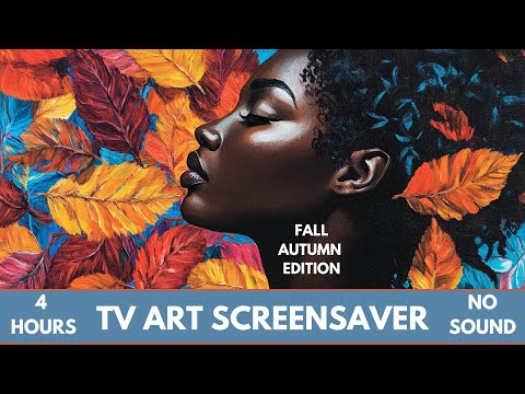 Fall Autumn TV Wall Art | Frame TV Art | Black Art Screensaver | TV Background Art | African Art