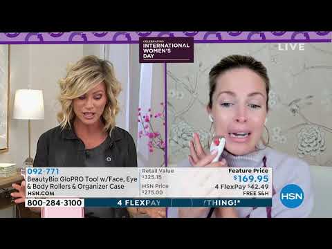 BeautyBio GloPRO Tool with Face, Eye Body Rollers Or...