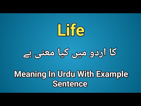 Life meaning in urdu/hindi | life k kya matlab hai | life in sentence