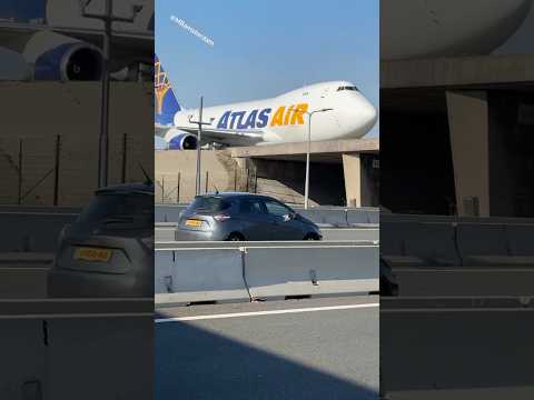PART 2 BOEING 747-47UF ATLAS AIR (ALMATY TO AMSTERDAM) LANDED SCHIPHOL AIRPORT / PLANE / N408MC