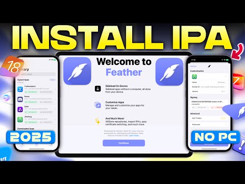 Easily SIGN IPA Files Without a PC in 2025 with Feather App!