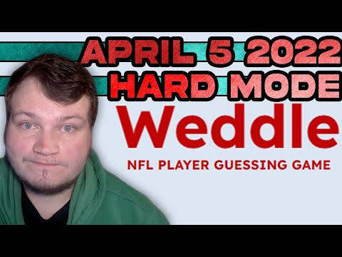 Weddle HARD MODE The NFL Player Guessing Game- April 5, 2022