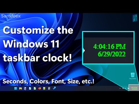 How to customize the clock in the Windows 11 taskbar (seconds, font, color, size, and more)