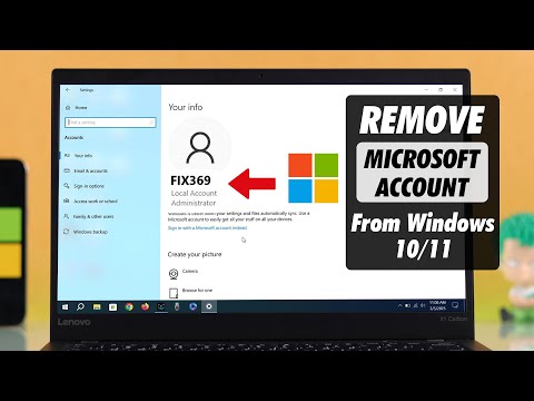 How to Remove Microsoft Account from Windows 10/11!