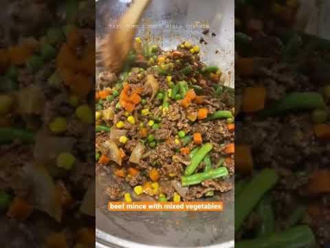 Beef mince with mixed vegetables