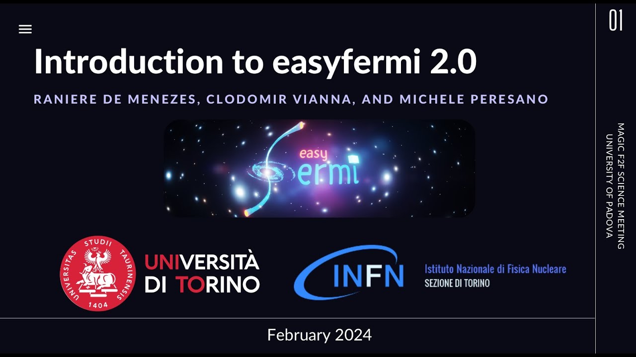 Overview on easyfermi 2.0 | Talk at the University of Padova