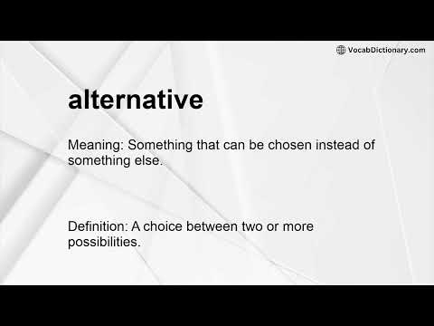 alternative Meaning