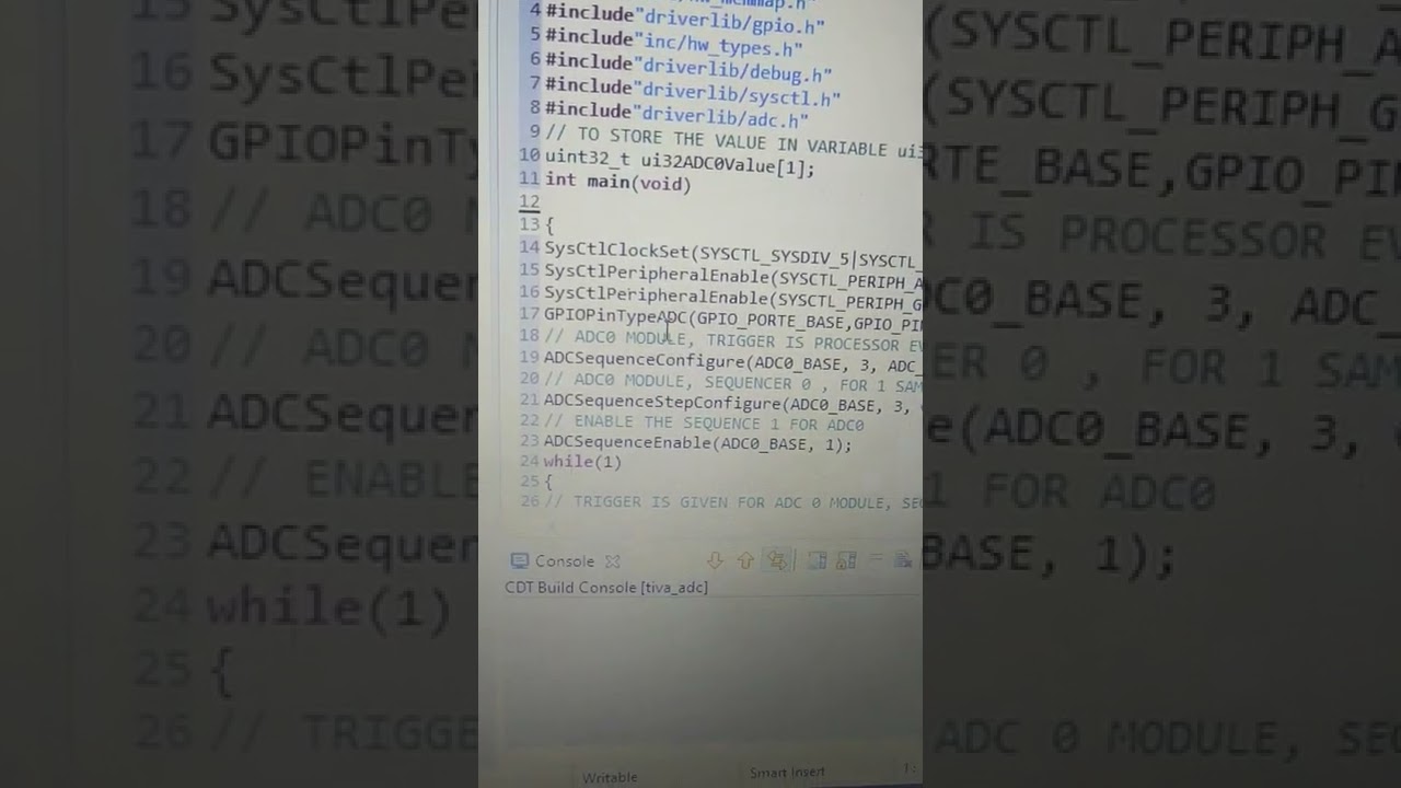 ADC on for Tiva C on code Composer