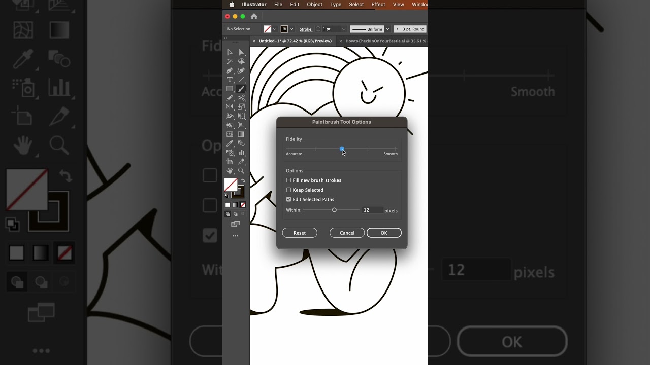 How to Get Smooth Brush Strokes in Adobe Illustrator #adobeillustrator #digitalart #design #howto