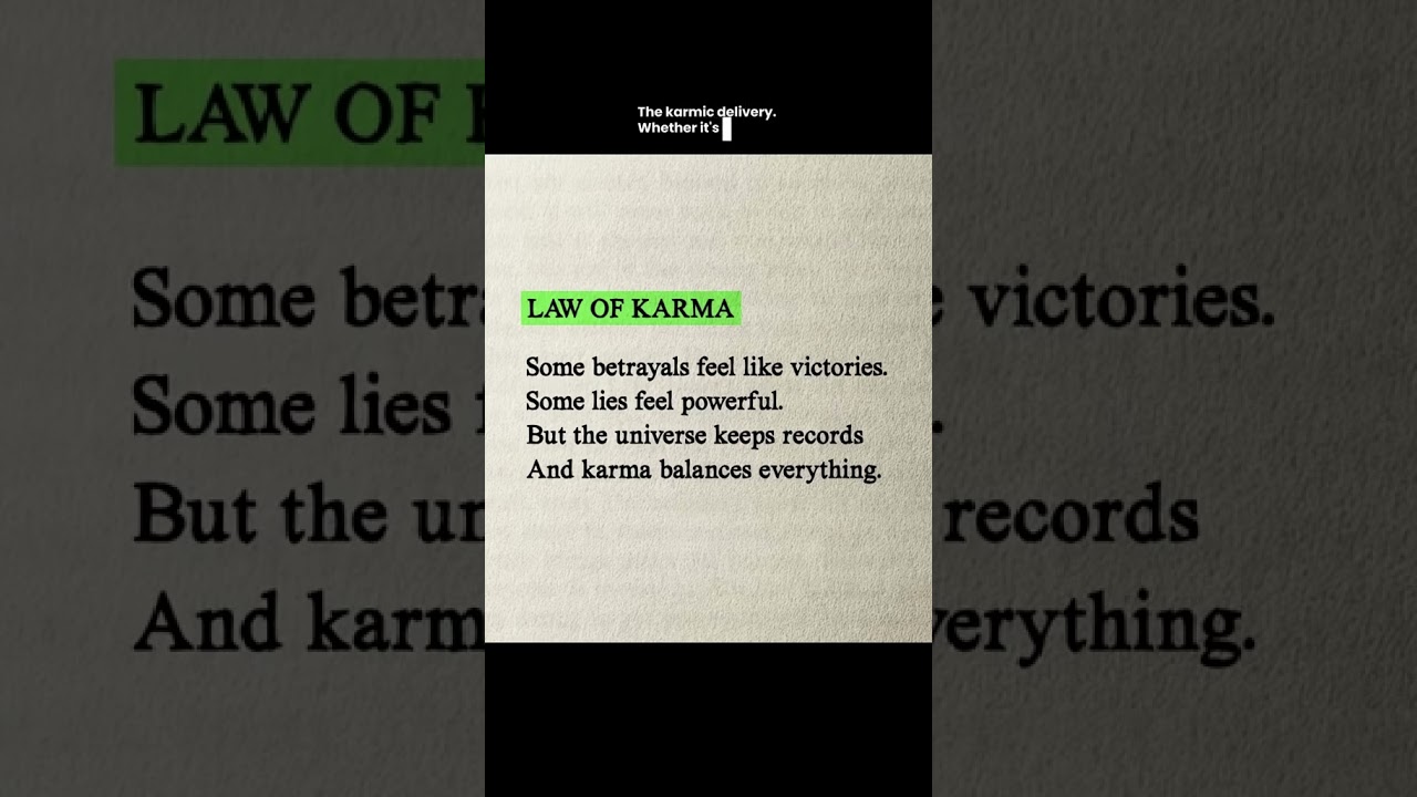 Master The Law Of Karma🥊