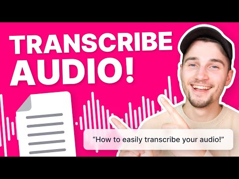 How to Transcribe Audio in 2 minutes! ⏱