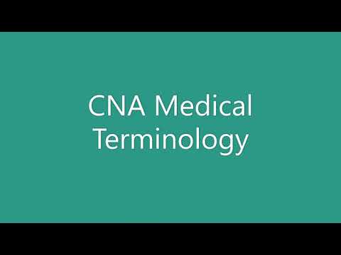 CNA Medical Terminology