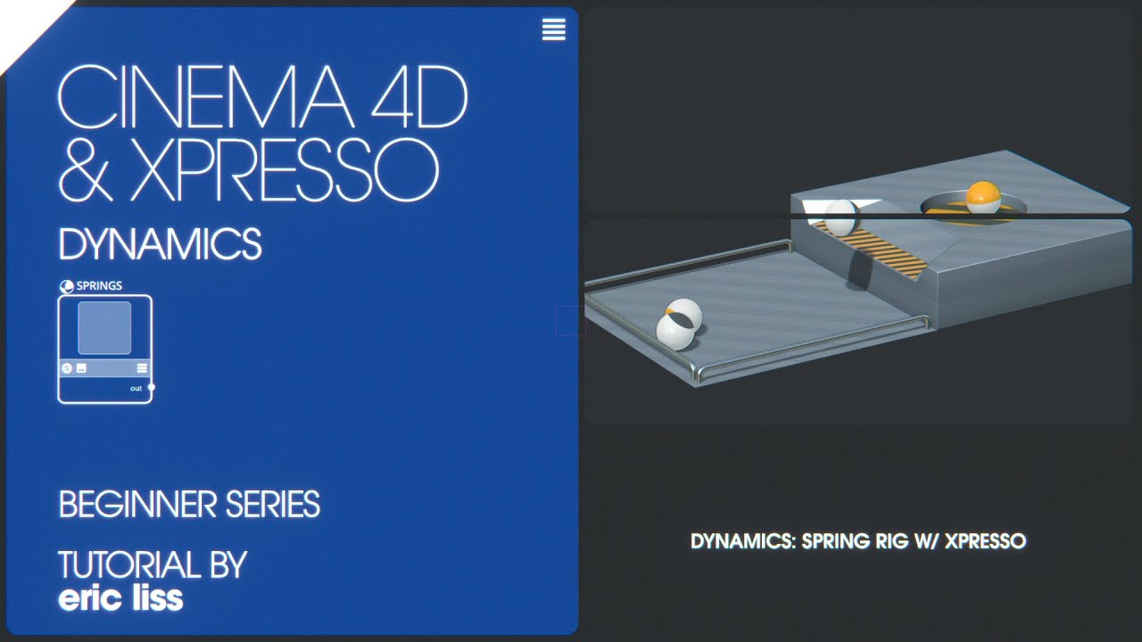 Need Spring Movement? Do this! Cinema 4d Dynamics