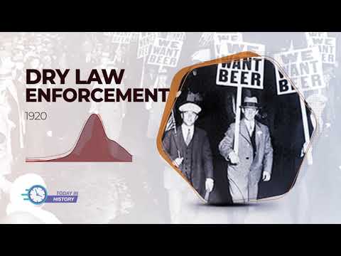Today in History - Jan 16 - Enforcement of the Dry Law (1920)