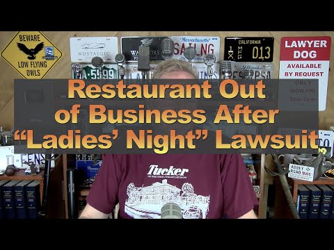 Restaurant Out of Business After “Ladies’ Night” Lawsuit