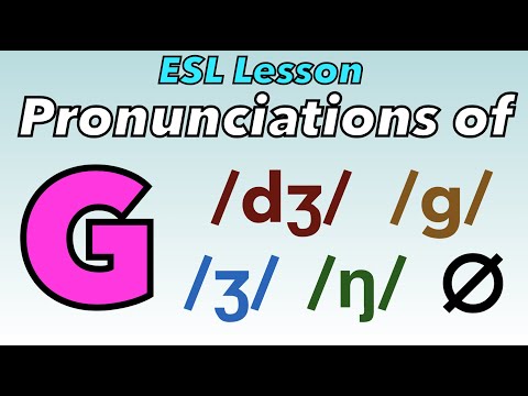 Pronunciation Guide: The Letter G š Many Ways to Pronounce G in English - 2 Minute English Lesson