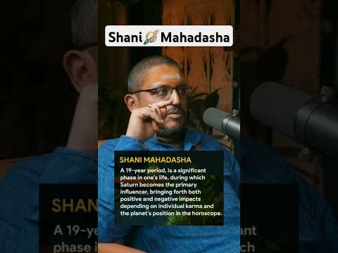 Shani Mahadasha: A 19 Year Period of Saturn ???? in Horoscope Explained by Rajarshi Nandy