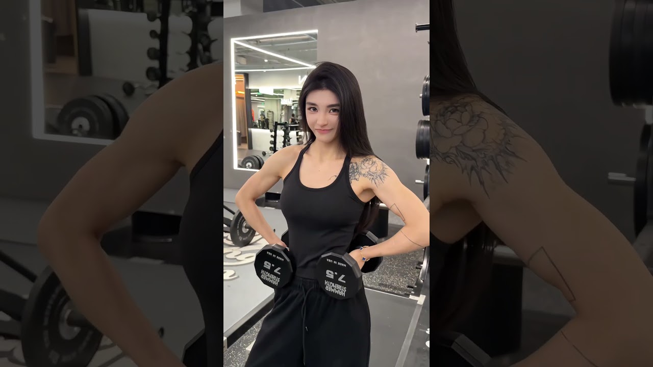 Chinese Girl Gym Workout 1101 💪 Asian Fitness Model Inspiration