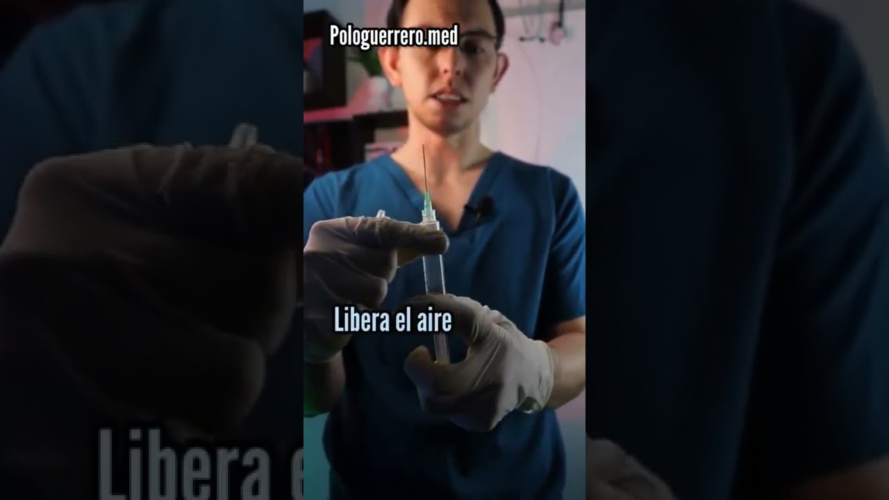 ¿Cómo aplicar una inyección intramuscular? #medicina #shorts #sabiasque