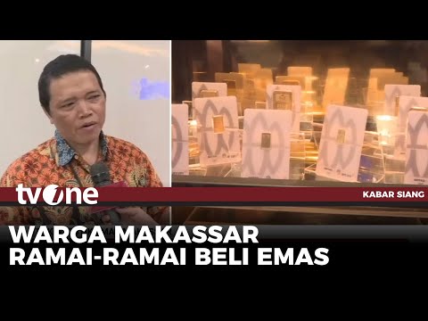 Butik Emas di Makassar Membludak dan Melayani hingga 400 Orang | Kabar Siang tvOne