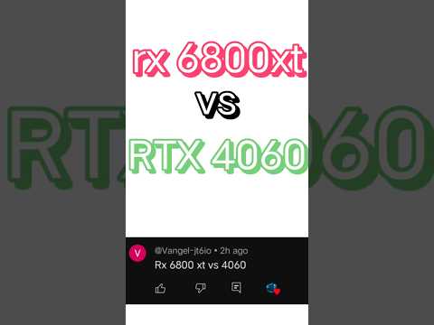 Rx 6800Xt vs RTX 4060 #shorts #pc #pcgamer #gaming #amdgpu #graphicscard #pcgaming #gamingpc #rtx