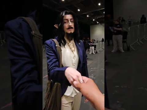 Shake my hand in your character #castlevania Netflix edition at @mcmcomiccon 2023 #drakula