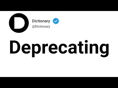 Deprecating Meaning In English