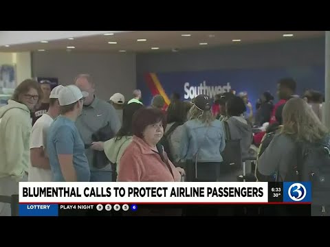 VIDEO: Sen. Blumenthal proposes an 'airline passenger bill of rights'