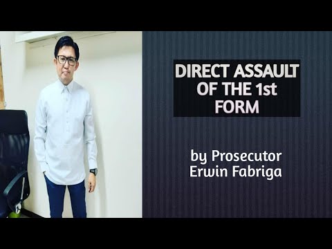 Direct assault of the 1st form (Article 148 of the Revised Penal Code)