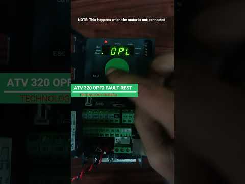 ATV 320 OPF2 FAULT FULL SOLUTION | SCHNEIDER ELECTRIC AC DRIVE FAULT RESET #electrical #schneider