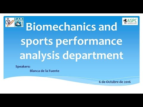 Biomechanics and sports performance analysis department