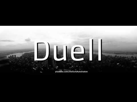 How to Pronounce Duell in German