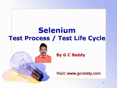 Selenium Test Process / Selenium Life Cycle - New Version Video Lecture ...