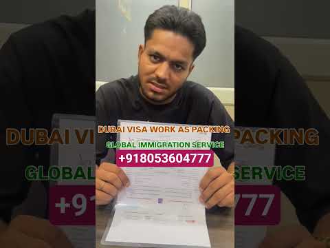 Dubai Employment Work Visa Packing Helper #dubailife #visaready #dubaivisa #uae #abroadinformation