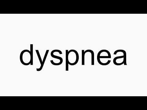 How to pronounce dyspnea