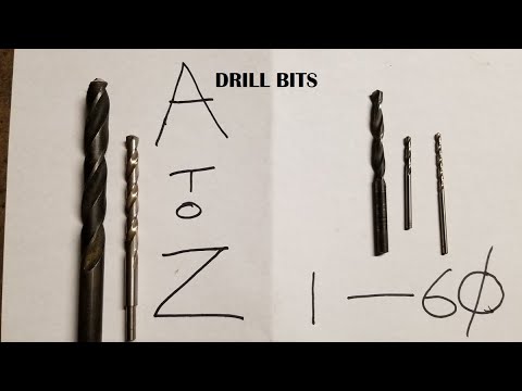 LETTERED AND NUMBERED DRILL BITS, WHY ??