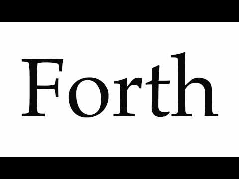 How to Pronounce Forth