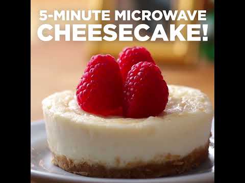 5 Minute Microwave Cheesecake #Shorts
