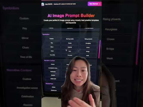 FREE AI image prompt builder, uses best practice templates and keywords so you can create your