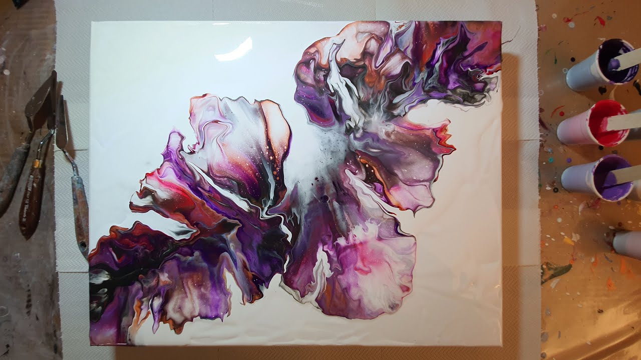 Acrylic Pouring -  Dutch Pour n 5