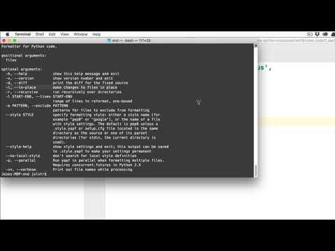 video22 3 Using yapf