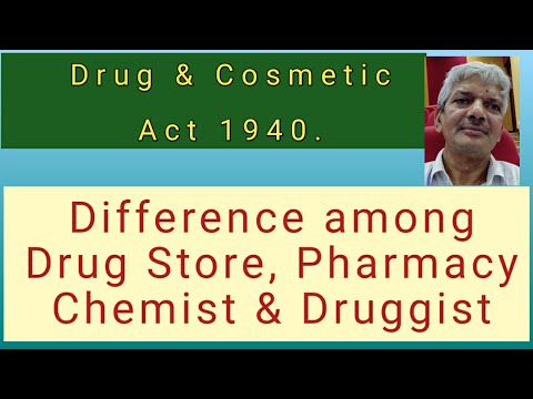 Drug Store, Chemist & Druggist, Pharmacy. Meaning of drug store, chemists and Druggist, pharmacy.