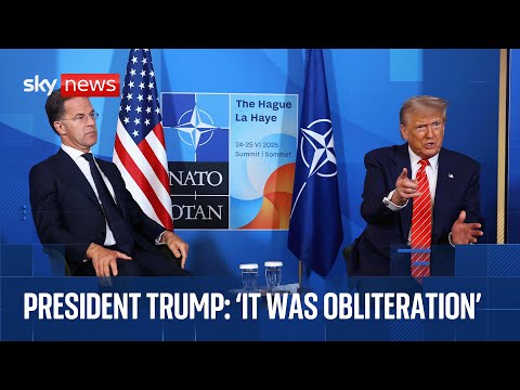 President Trump doubles down on 'obliteration' of Iranian nuclear facilities in US strikes