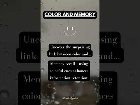 Colorful Memory Boost: How Hues Enhance Information Recall 🌈🧠 | Psychology Insights #psychology