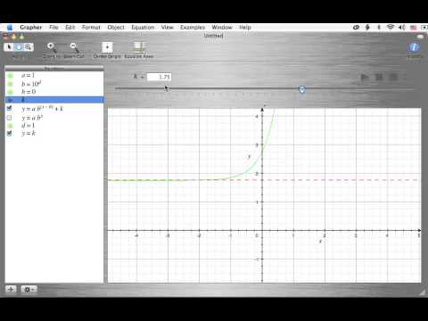 Graphing Exponential Functions: What Do "h" & "k" Do? - Apple Grapher Graphing Calculator