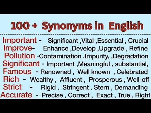 100 + super useful synonyms in English to boost your English vocabulary.