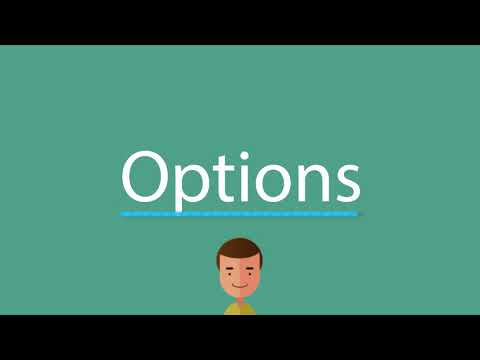 How to say Options